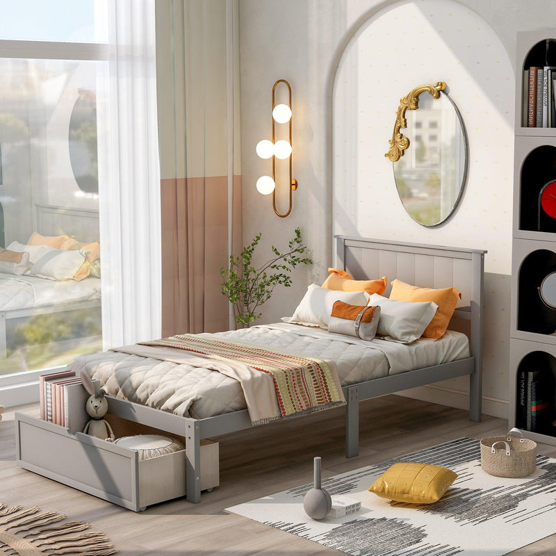 Twin bed slide out store