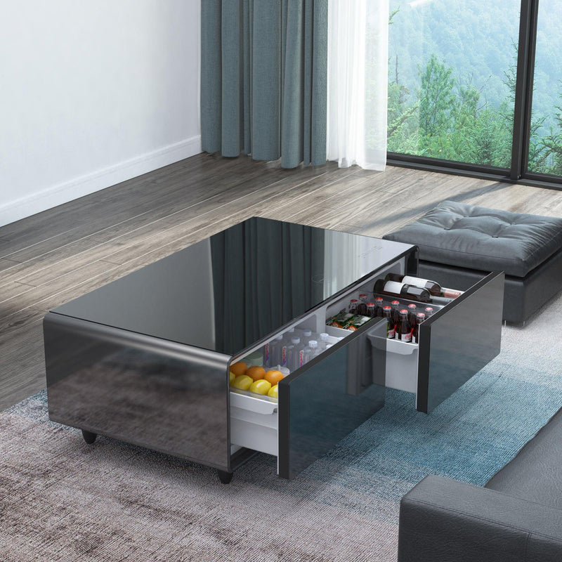 Speaker coffee table fridge store