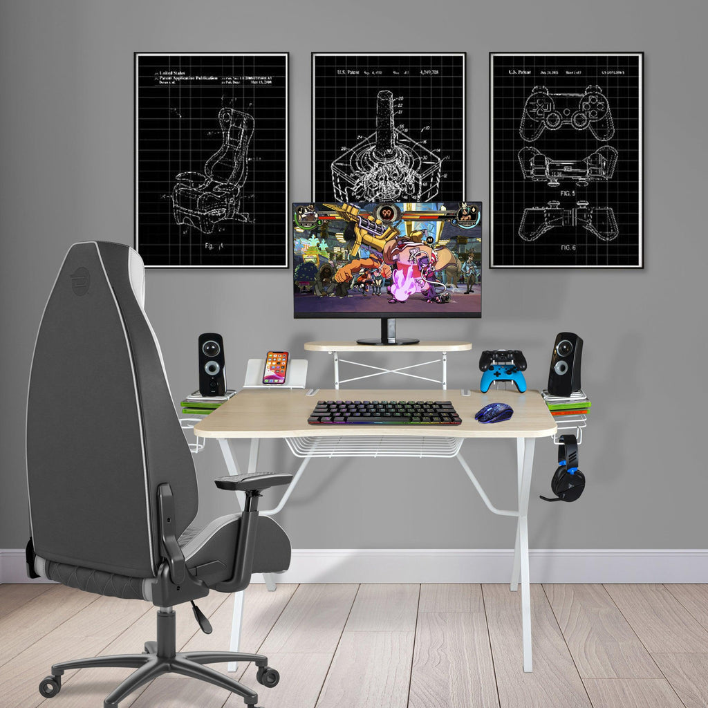 Atlantic Gaming Desk Pro White